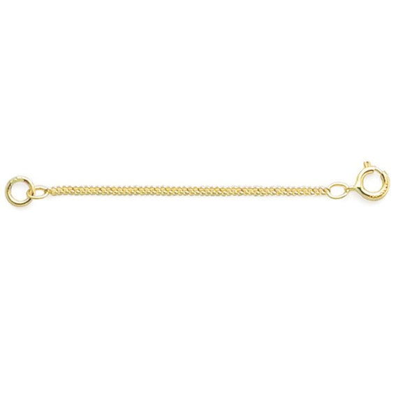 14K Solid Yellow Gold Rope Chain Extender 2L