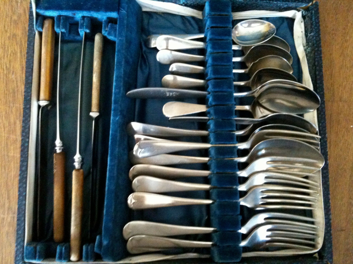 Vintage English Mixed Large Cutlery Set Boxed up / English Shop – Haute ...