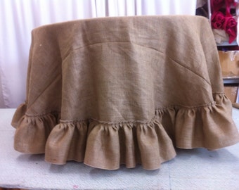 Custom Made Wedding Cake Table Tablecloth Salmon by sashesforlove