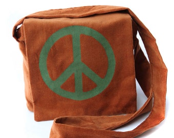 Popular items for peace sign bag on Etsy