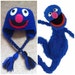 Crochet Grover Beanie/Hat