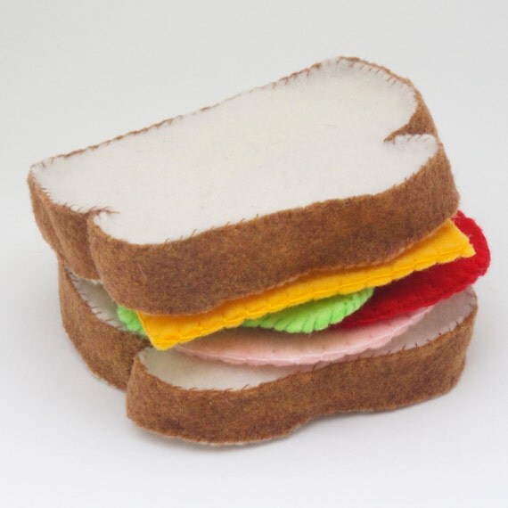 Items similar to Felt Food Sandwich Set on Etsy