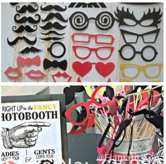 Items similar to Fun party photo booth props perfect for teen birthday ...