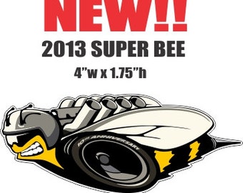 1 New Style Dodge Super Bee Decal Left facing Chrysler Plymouth