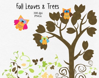 Popular items for autumn clipart on Etsy