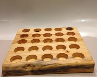 Pine (Spalted) Nail Polish Holder