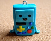 Items similar to BMO polymer clay charm (adventure time) on Etsy