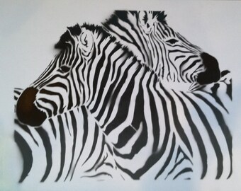 Zebra print number | Etsy