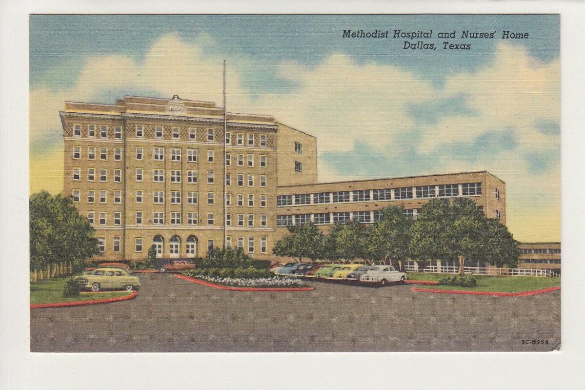 Methodist Hospital & Nurses' Home Dallas Texas TX by PostcardStore