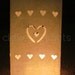 50 Luminary Bags White Sunburst Design Wedding