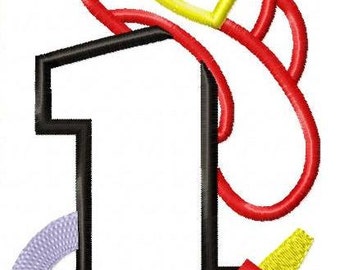 Firefighter Number Set Machine Embroidery Design