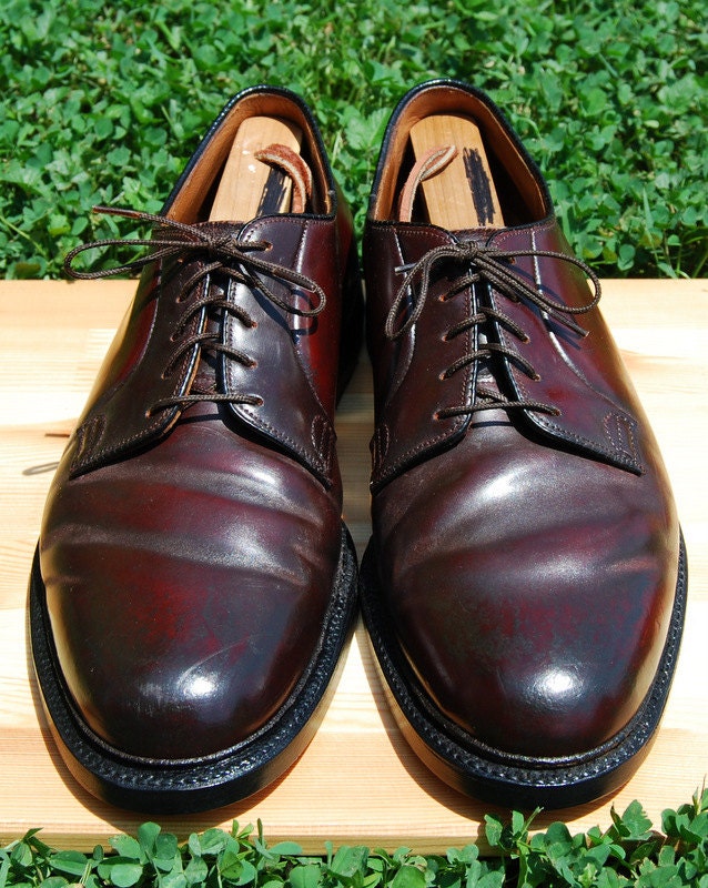 Vtg Shell Cordovan Mens Dress Shoes in Oxblood/Merlot Size