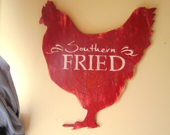 Fried chicken sign | Etsy