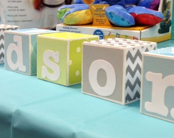 Baby name blocks | Etsy