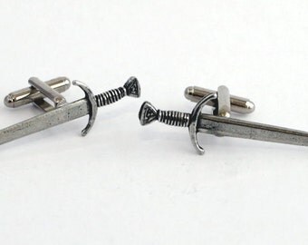 Sword cufflinks | Etsy