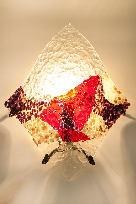 Items similar to Unique Lamp Shade, Unusual Lamp Shade, Wall lighting ...