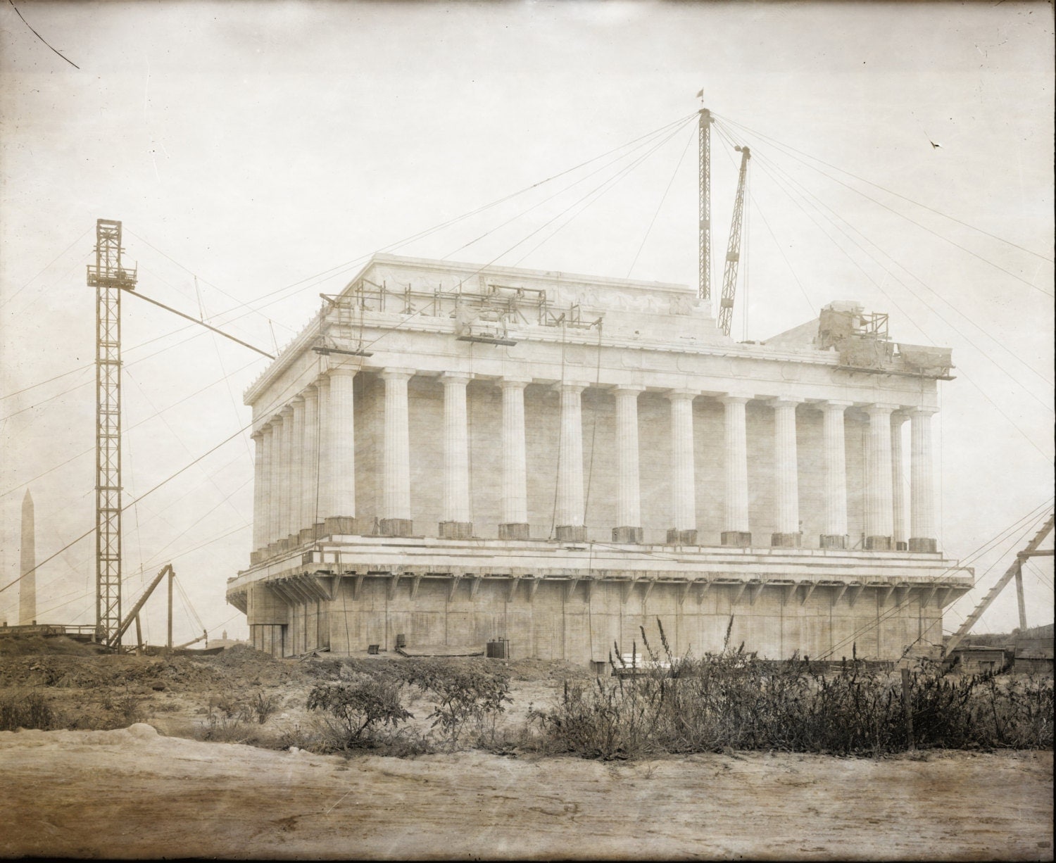 Lincoln Memorial Construction 1917 1