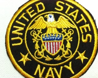 Us navy badge | Etsy