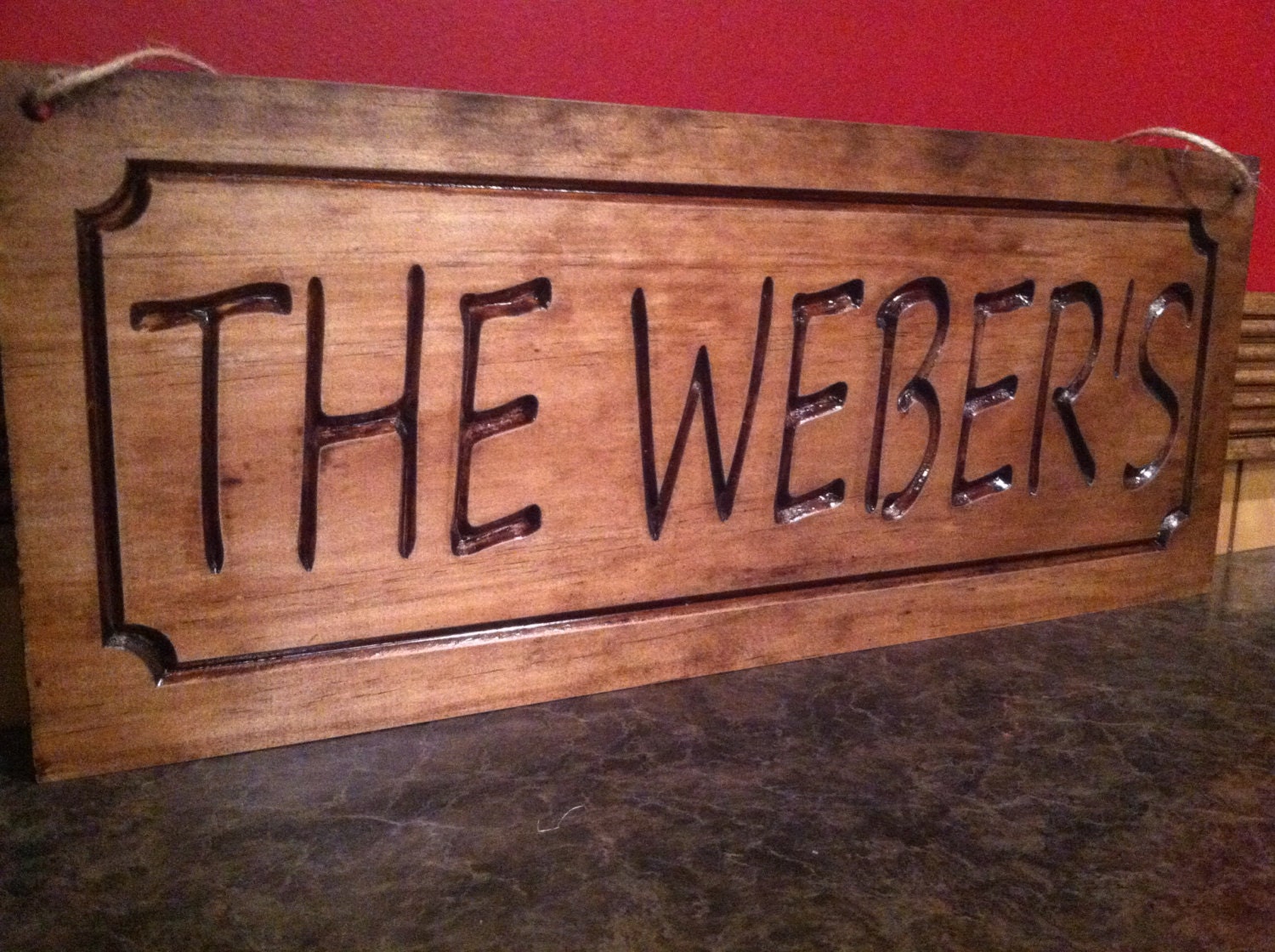 Personalized Carved Last Name Plaques Wood Signs Rustic Carved