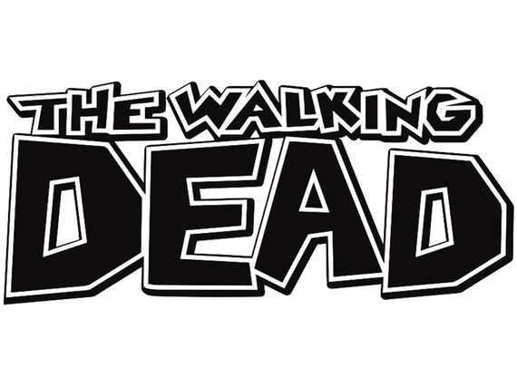 The Walking Dead Comic Book Logo Vinyl Decal by Stickeesbiz