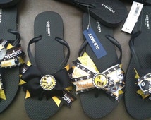 Unique football flip flops related items | Etsy