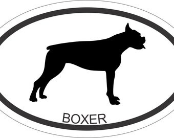 Boxer decal | Etsy