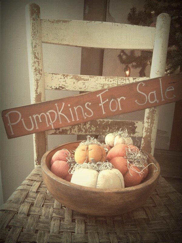 Primitive Pumpkins For Sale Sign Fall