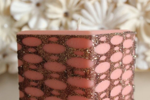 Items similar to Embellished Square Candles on Etsy
