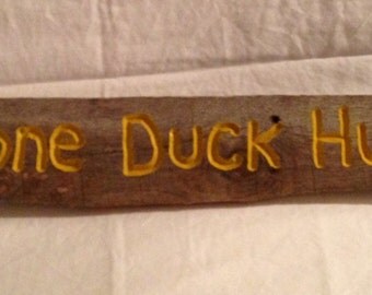 Duck hunting sign | Etsy