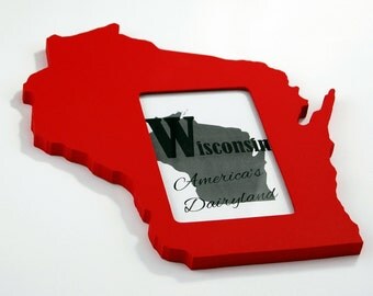 State shaped 4x6 picture frame by PineconeHome | Etsy