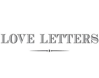 Popular items for love letters sign on Etsy