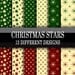 Scrapbook Paper Digital Download Christmas Stars Holiday