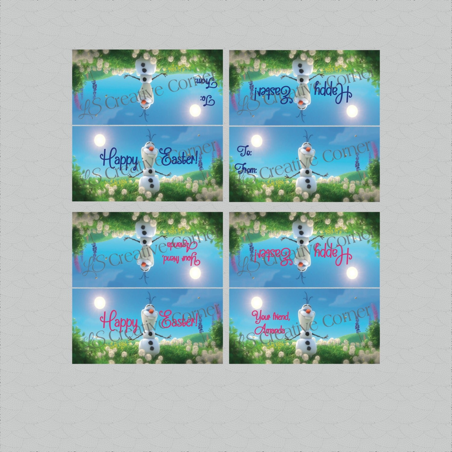 Items similar to Disney Frozen Happy Easter Treat Bag, Goodie Bag ...