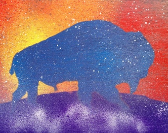 Unique buffalo stencil related items | Etsy