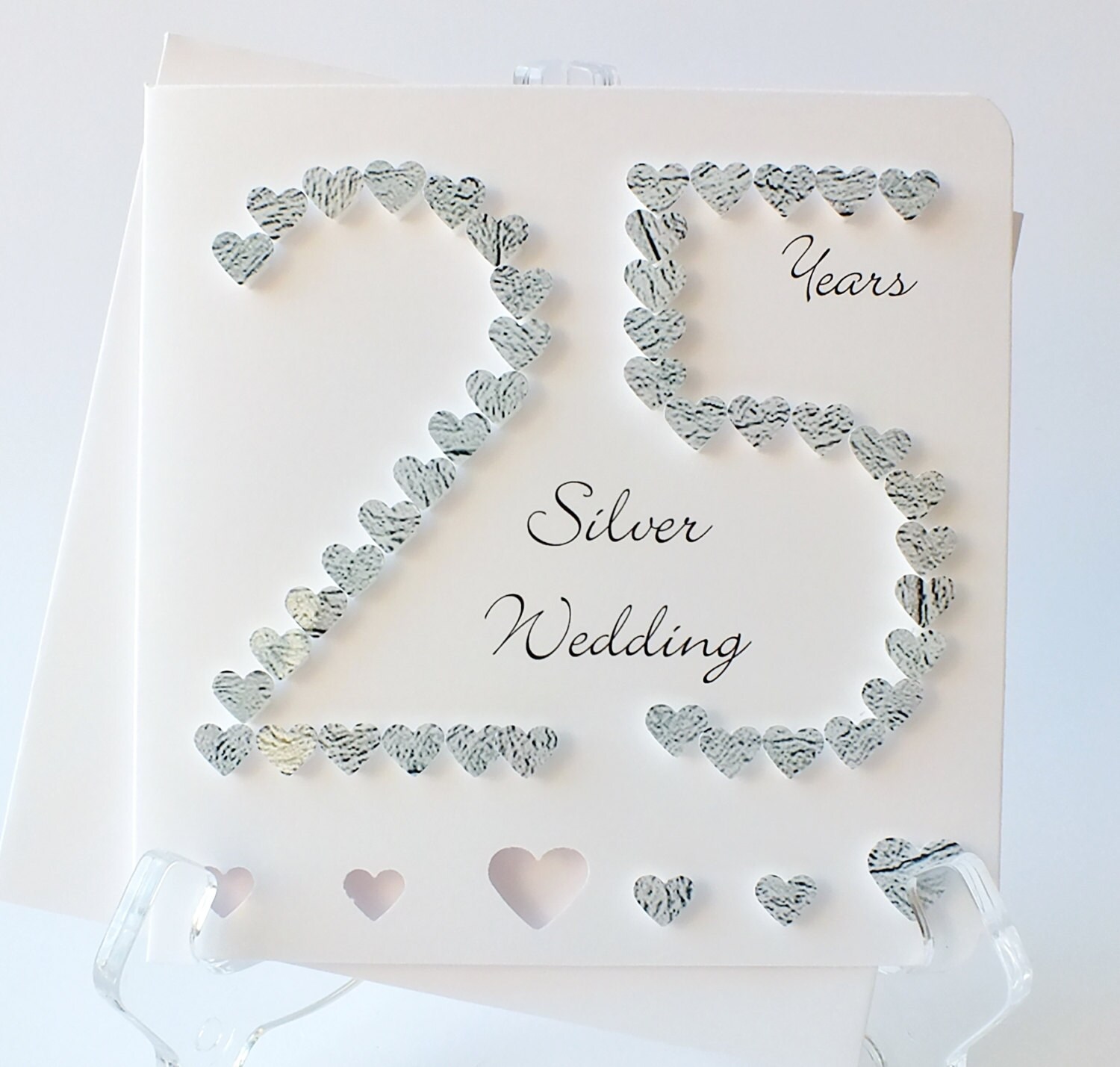 Handmade 3D 25th Wedding Anniversary Card 25th By CardsbyGaynor