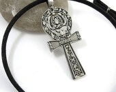 Large Ankh Necklace Silver Key of Life Cross by StormyRoad