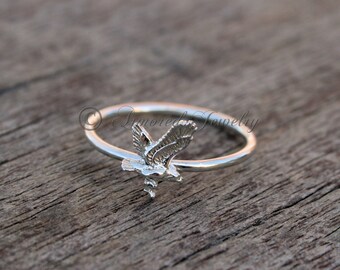 Butterfly wing ring Sterling silver by ArmoredJewelry on Etsy