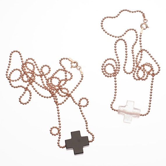 Items similar to Plus-Sign Necklace on Etsy