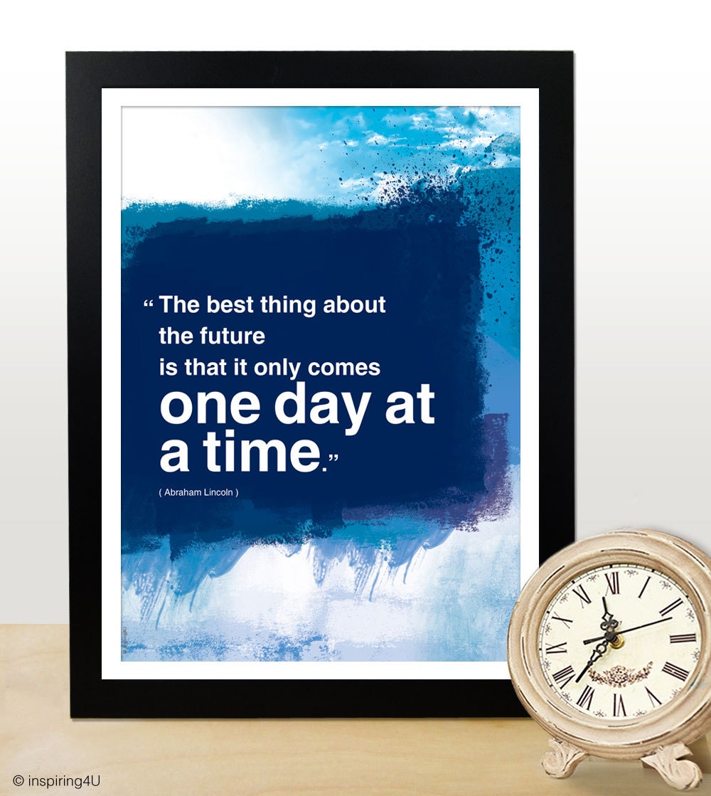 A4 Inspirational poster. Inspiring quote modern art poster.