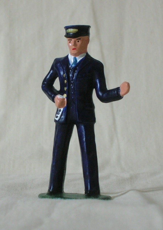 Train Conductor ticket taker Standard Gauge model railroad