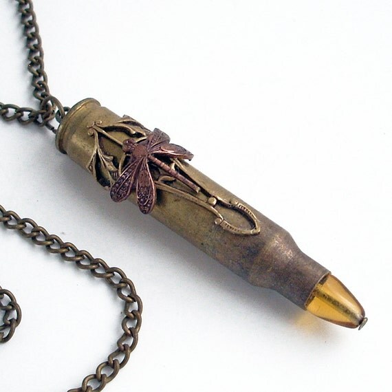 Fancy Flight Bullet Jewelry Steampunk Pendant Bullet