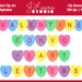Digital Clipart Heart Letters-Valentine Convo by JLaurieStudio