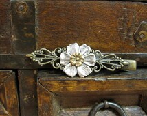 Unique flower hair clips related items | Etsy