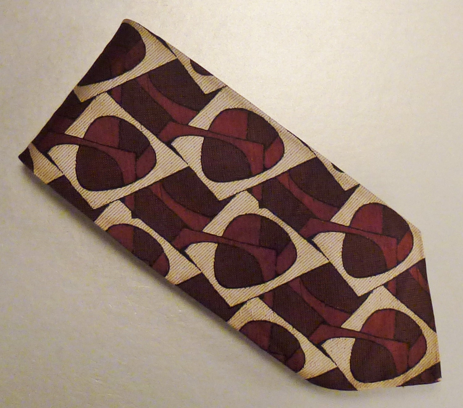 Designer Neck TIe VAN Silk gros grain woven Atomic Design