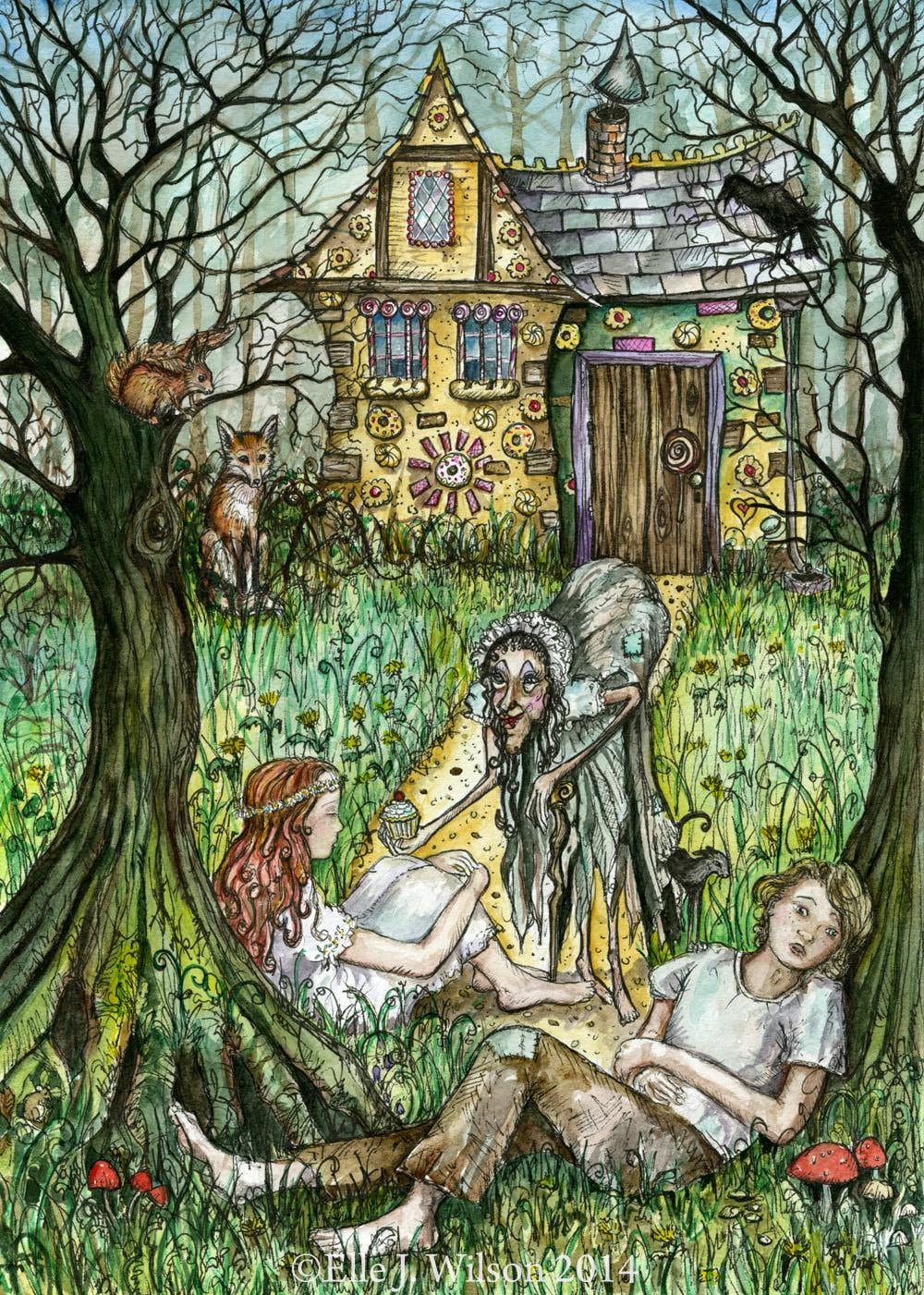 Hansel and Gretel Art Print