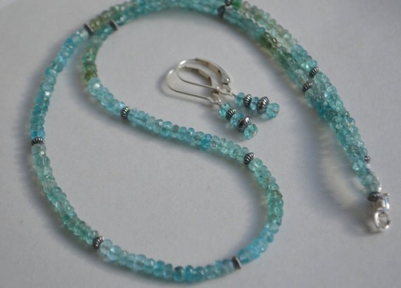 Simply Beaded Apatite Necklace with Free Earrings by yvonneraley