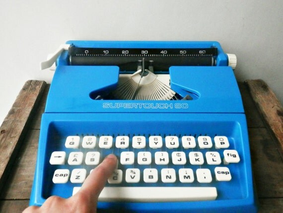 Supertouch Kids Typewriter Vintage Typewriter Plastic