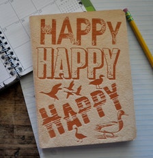 Happy Happy Happy - Duck Dynasty -Inspired - Journal, Blank Book,Notebook