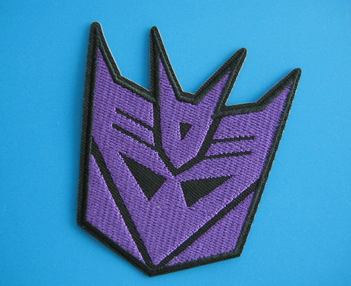 Iron-on Embroidered Patch Transformers Decepticon 3.25 inch