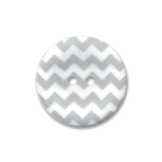 Riley Blake Chevron Button Set of 4 in Gray
